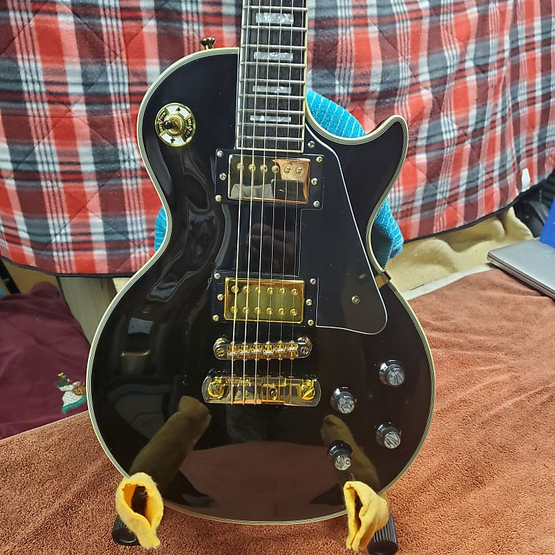 RARE Epiphone 50th Anniversary Les Paul W/HSC 2002 - Ebony | Reverb
