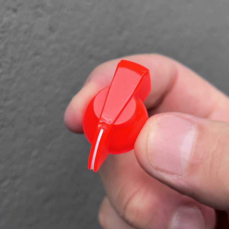 Bright Red Fluorescent Neon Chicken Head Pointer Knob | Reverb