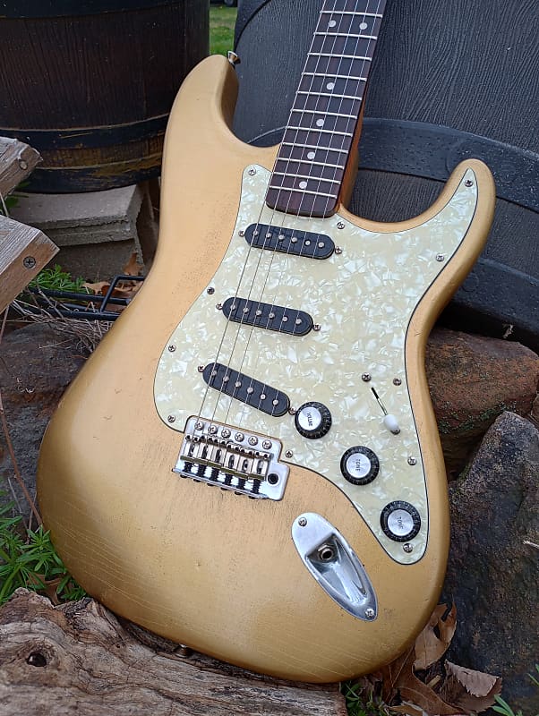 Partscaster Copperhead Strat Relic | Reverb