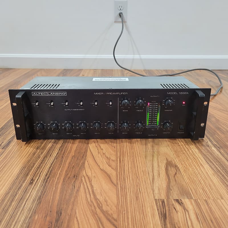 Vintage Altec Lansing preamp/mixer 1692A 80's Black | Reverb