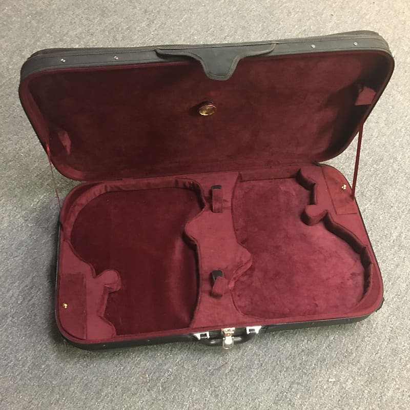 Unmarked Double F-Style Mandolin Case | Reverb