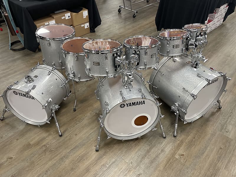 Yamaha Absolute Maple Hybrid Production Kit Silver Sparkle | Reverb