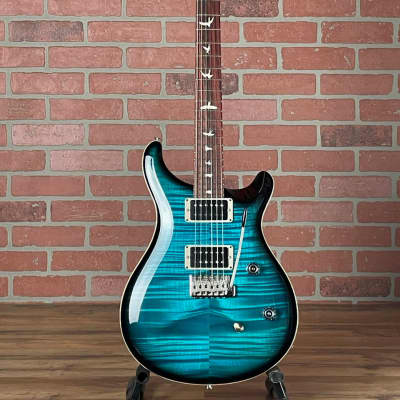 PRS CE Custom 24 Electric Guitar - Fire Red Smokeburst with | Reverb