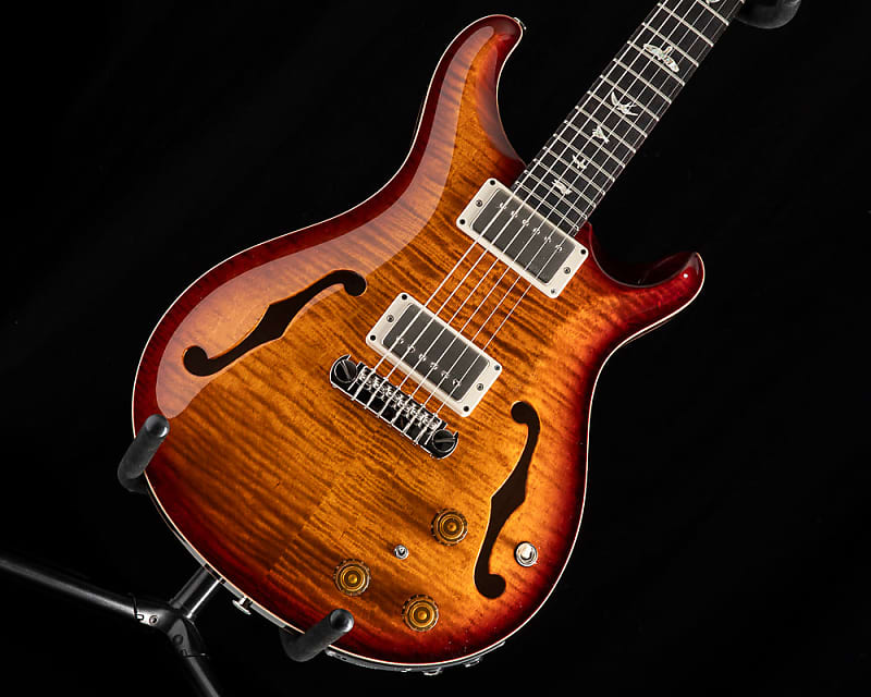 Paul Reed Smith Hollowbody II Piezo Dark Cherry Burst | Reverb