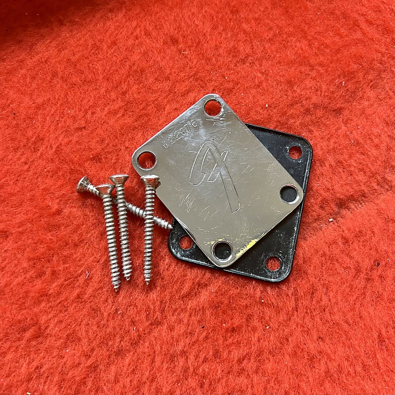 Fender Telecaster neck plate 1974 Chrome precision p bass | Reverb