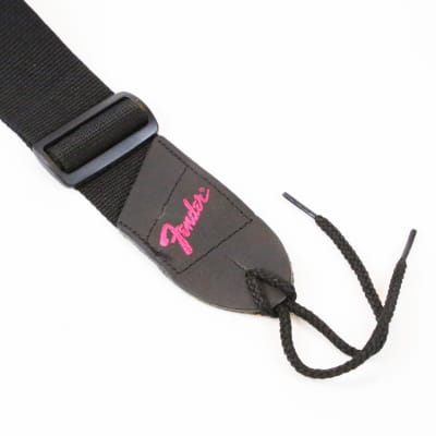 1990s Fender Electric Guitar Black with Pink Logo | Reverb France