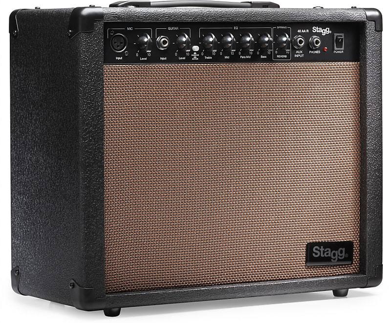 Stagg Acoustic Guitar Combo Amplifier with Reverb 40W | Reverb