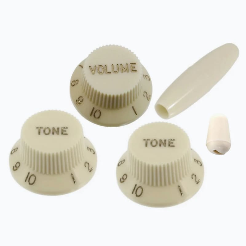 Complete Knob Set for Stratocaster Parchment | Reverb