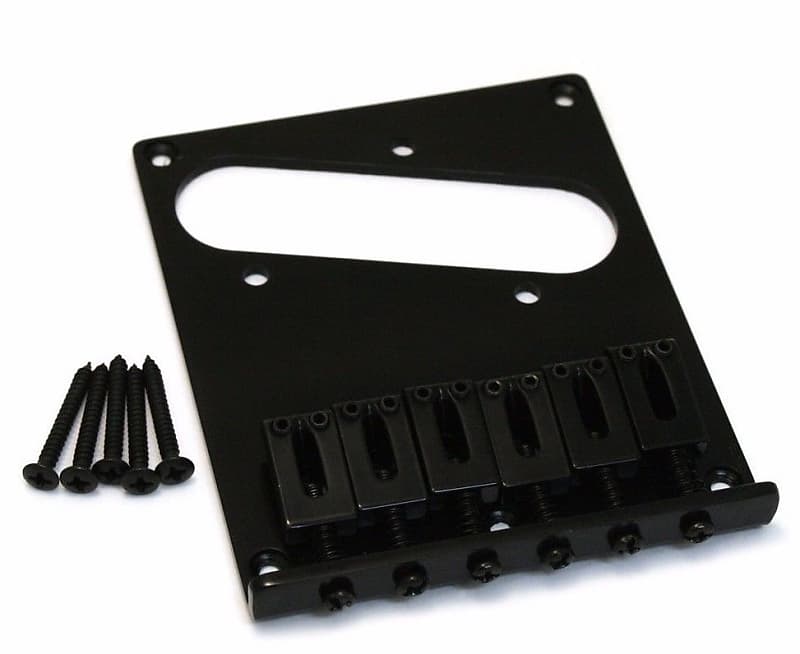 GB-TEC-B Black Modern Economy Telecaster Guitar Bridge | Reverb
