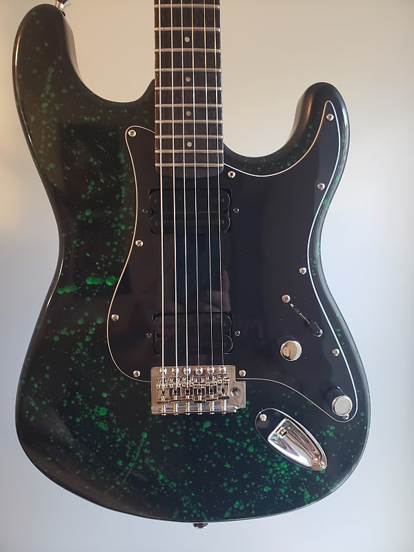 JLR Guitars Alien Blood Splatter super strat | Reverb