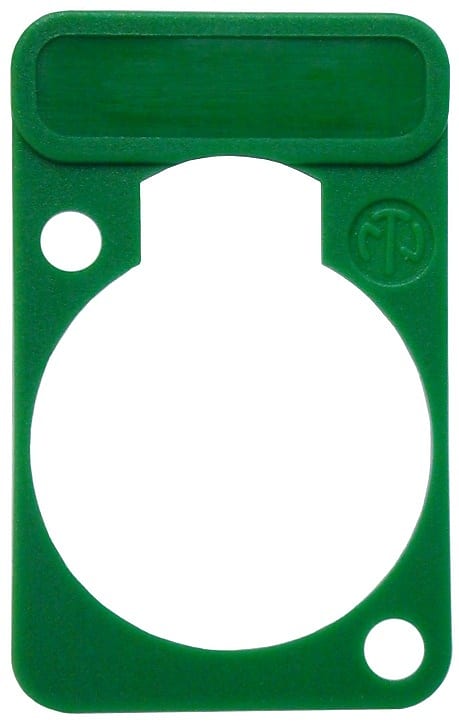 Neutrik D Series Panel Labeling Plate, Green, DSS-GREEN | Reverb