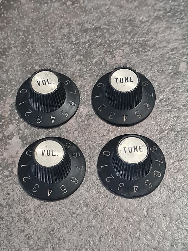 Gibson Set of 4 witch hat knobs 1960s | Reverb