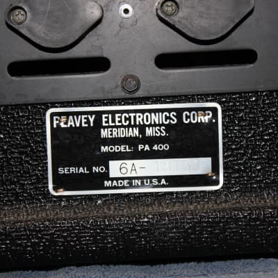 Peavey PA 400 / Powered Head | Reverb