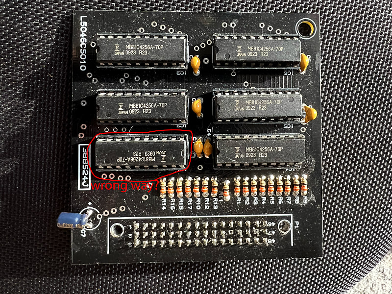 Akai S950 1x RAM Memory Bank 750k (Damaged?) | Reverb