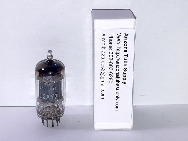 1960's Sylvania marked Mullard 12AY7 6072 Tube, Tested | Reverb