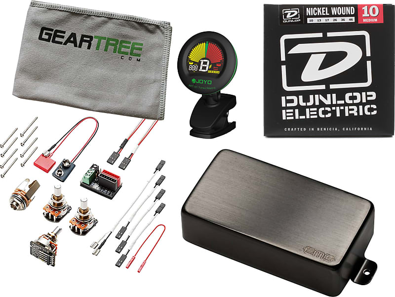 EMG 60 Humbucker Pickup Brushed Black Chrome w/ Geartree | Reverb