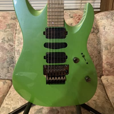 Mitchell HD400 HSH Electric Guitar With A Lime Green Metallic | Reverb