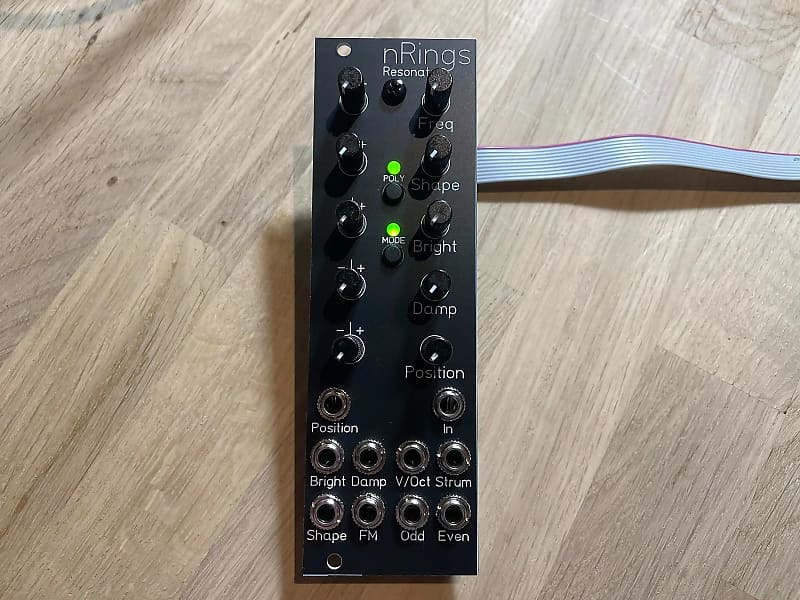 nRings Eurorack Rings Resonator Module Black aluminum panel | Reverb