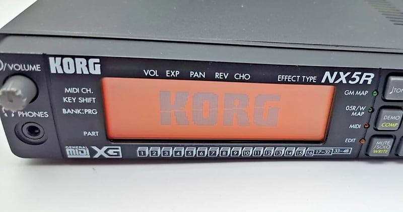 Korg NX5R MIDI & XG sound module (NS5R with factory installed | Reverb