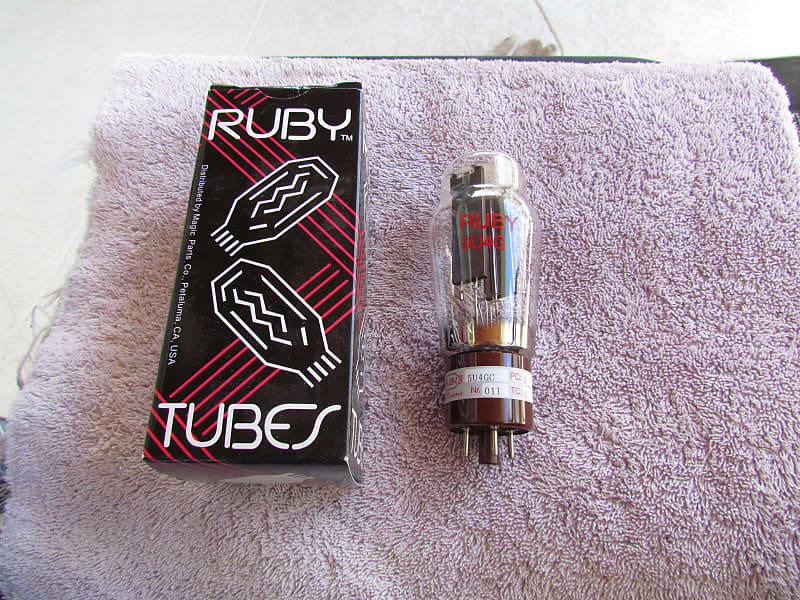 Ruby 5U4GC Rectifier Tube New Old Stock Never Used Ruby Large | Reverb