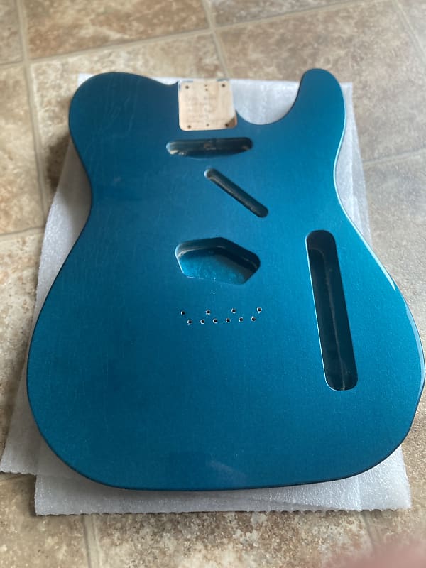 Brown Bear Guitars Light relic Telecaster body Ocean | Reverb