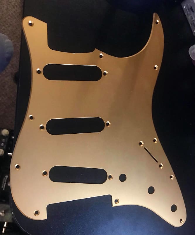 Fender Stratocaster Gold Anodised Pickguard | Reverb UK