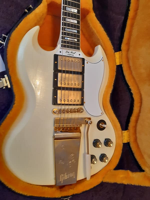 Gibson Murphy Lab 1963 SG 2021 Lightly Aged Classic White | Reverb