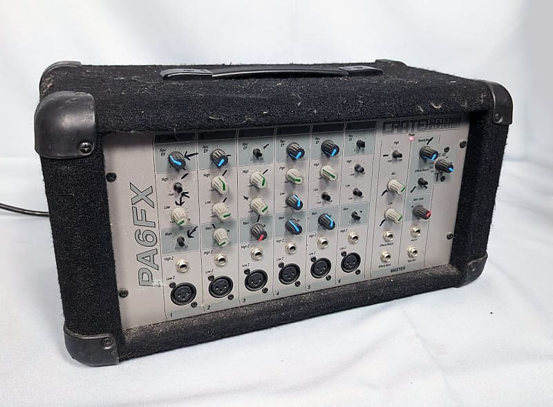 Crate PA6FX 220W Powered Mixer - Works Great!!! | Reverb