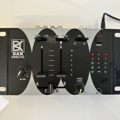 DAK 2800-PC Stereo Phono/Line Preamp Cross Fade DJ Mixer with | Reverb