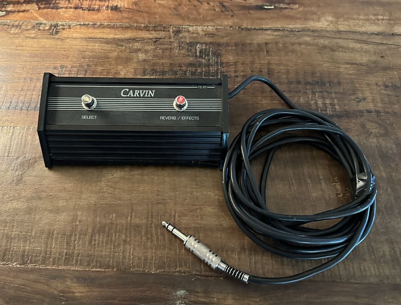 Carvin Two Button Footswitch TRS Hardwired Unknown - Black | Reverb