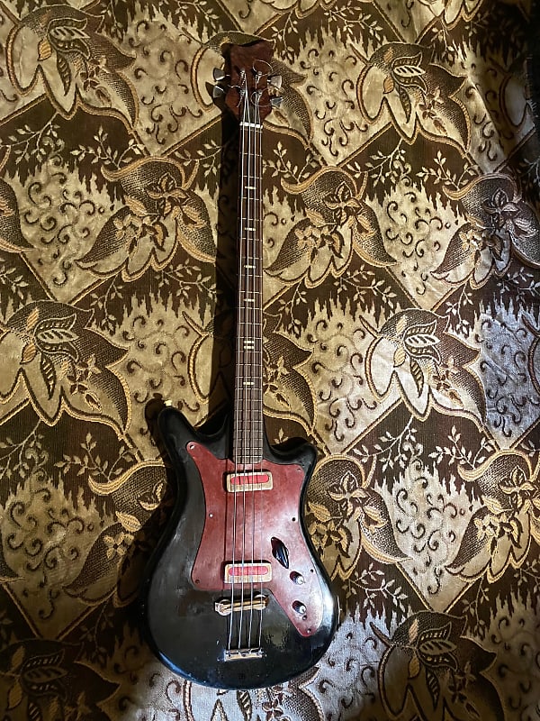 Kavkaz Bass Art. 416 1980s Black Soviet USSR Vintage | Reverb