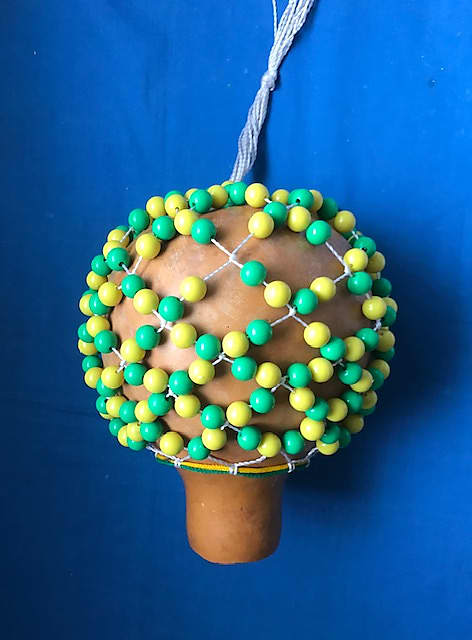 10" x 22" Brazilian Native Shekere Xequere Chekere Handmade | Reverb