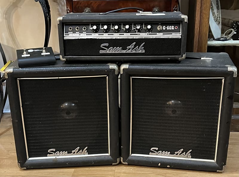 1970s Sam Ash Oliver Sound Inc G-60R Amplifier Head w 2 1x10” | Reverb