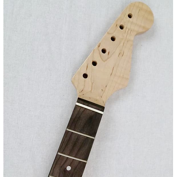 22 Fret Strat Neck Flame Maple With Rosewood Fretboard ST | Reverb