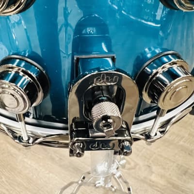 DW Collector's SSC Maple Exotic 8x14" (Blue Anodized to Black | Reverb