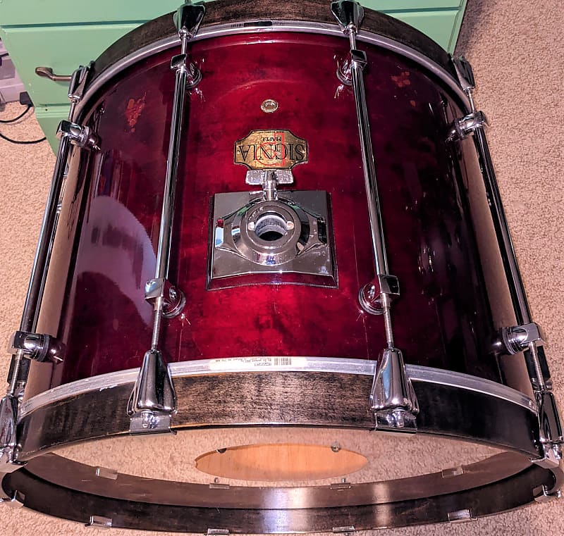 Premier Signia 16x22 Bass Drum. Maple Shell, Cherrywood | Reverb