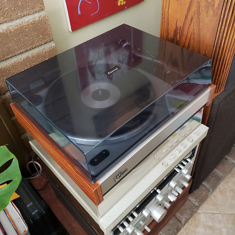 Sansui FR-3080 Automatic 2/4 Channel Turntable, 1975, Walnut | Reverb