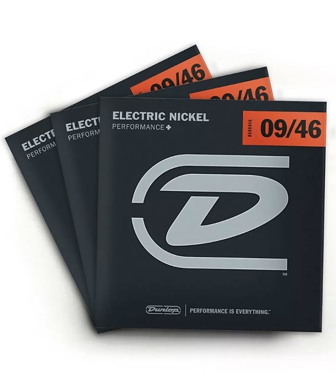 Dunlop 9-46 (3 Pack) electric guitar strings | Reverb