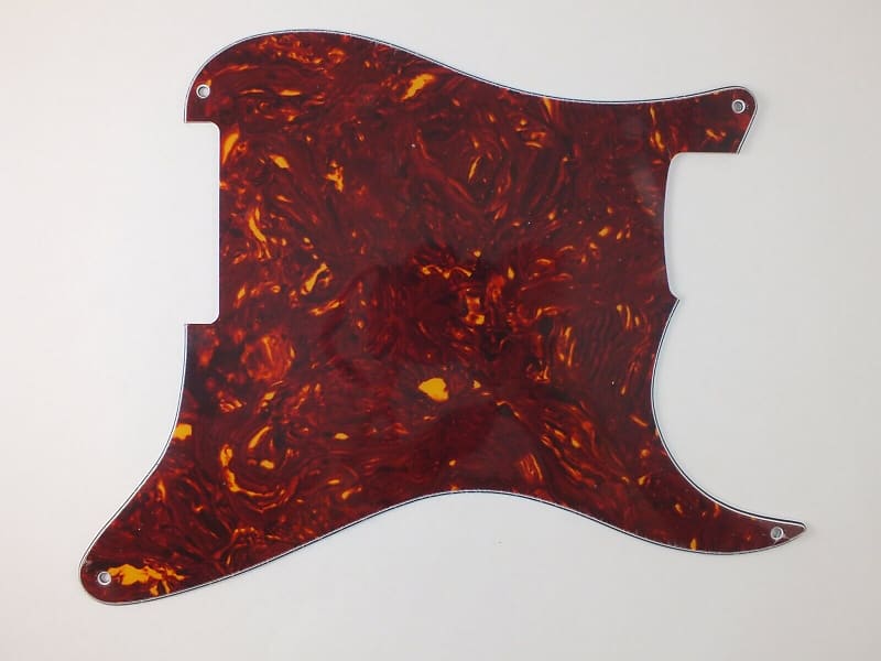 Stratocaster BLANK Red Brown Tortoiseshell Scratch Plate | Reverb
