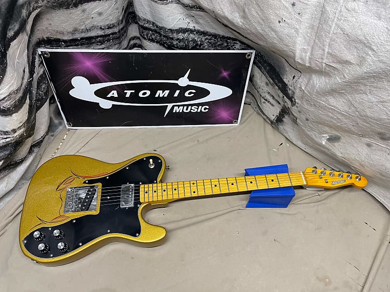 Sparrow Twangmaster Guitar - Made In Canada Gold Sparkle | Reverb