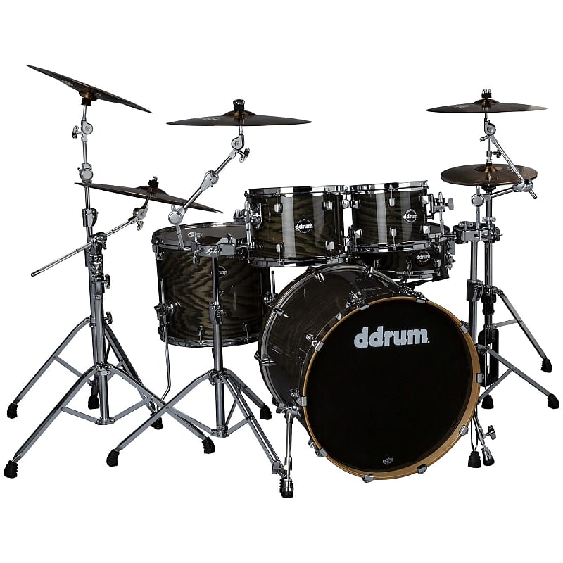 DDRUM Dominion 5 Piece Transparent Black Shell Pack NEW DM | Reverb