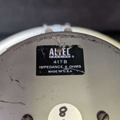 1960s Altec Lansing 8 Ohm 417B Alnico Magnet 12" Guitar | Reverb