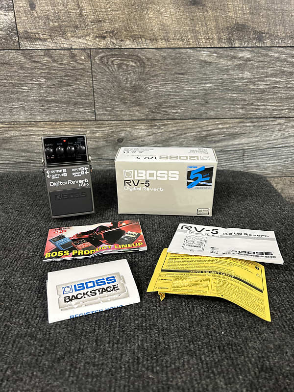Boss RV-5 Digital Reverb Guitar Pedal w/ Box And Manuals #447 | Reverb