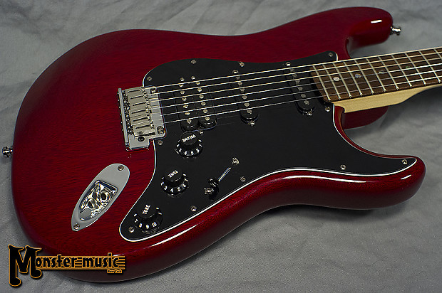 2008 Fender American Deluxe Stratocaster HSS Trans Red | Reverb