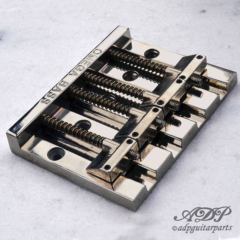 Omega Bass 4 strings AGED Chrome Bridge | Reverb
