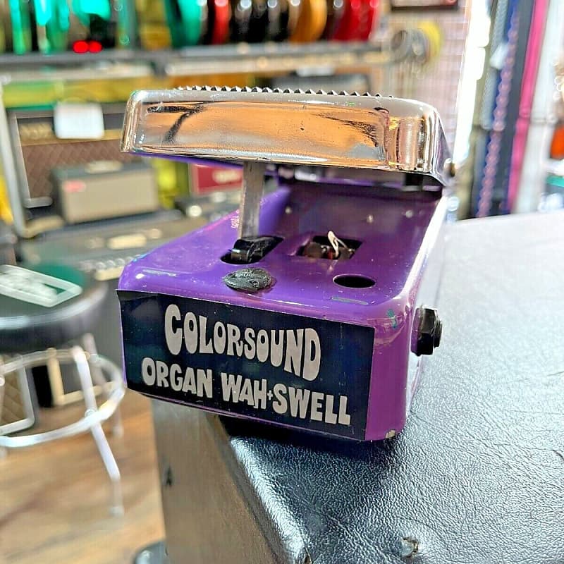 Early 70s Colorsound Organ Wah Swell Guitar Effects Pedal | Reverb