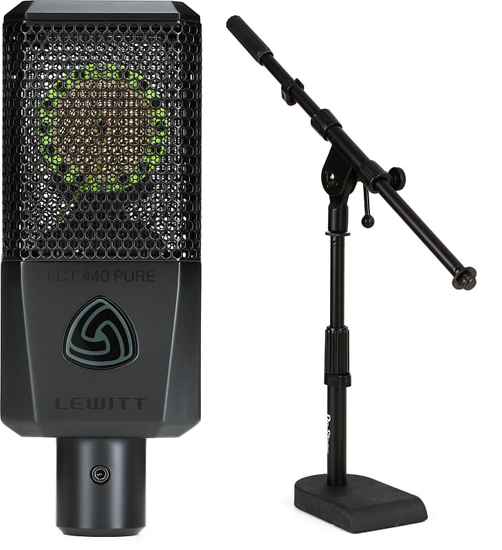 Lewitt LCT 440 PURE Condenser Microphone Bundle with On-Stage | Reverb
