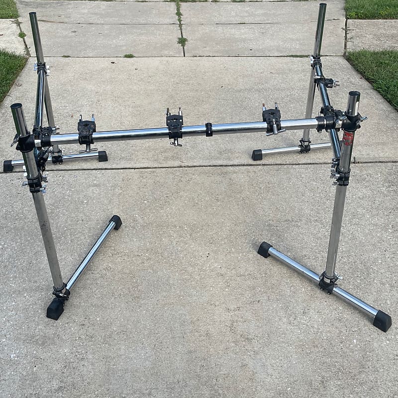Gibraltar Rack 3 sided Straight tubing with 4 legs 1990’s | Reverb