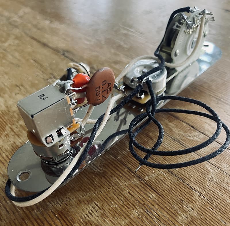 4 Way Fender Telecaster Wiring 250k CTS Varitone .022 Orange | Reverb