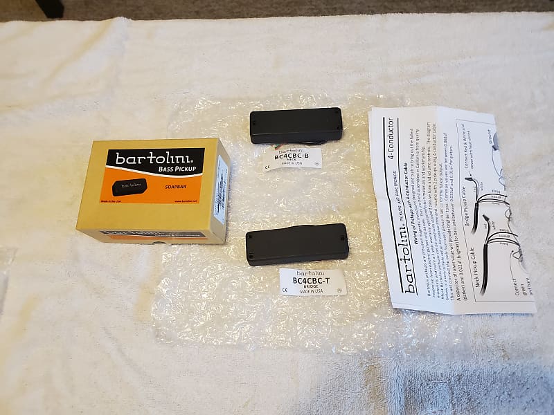 Bartolini Bass Pickup Set - BC4CBC black | Reverb